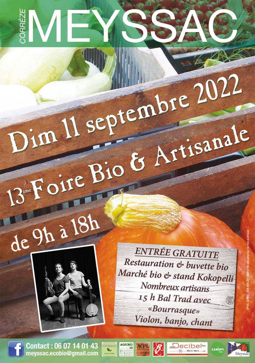 La foire bio de Meyssac, c’est dimanche ! - Gignac Ensemble